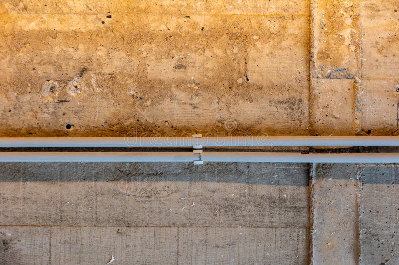 Industrial Wall Featuring Raw Concrete with Visible Textures Stock ...