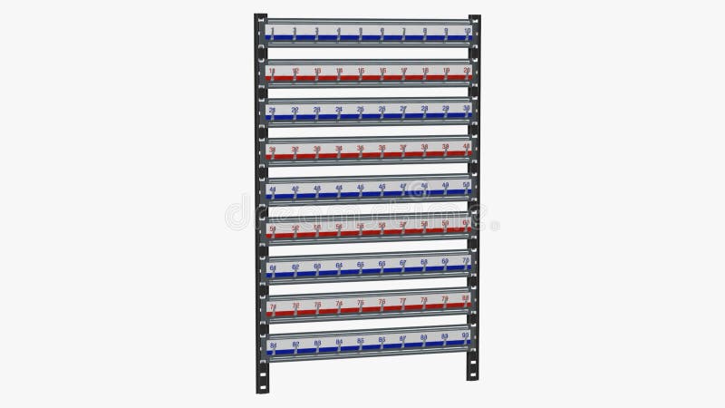 Industrial Wall-Mounted Cable Management Rack System Stock Photo ...