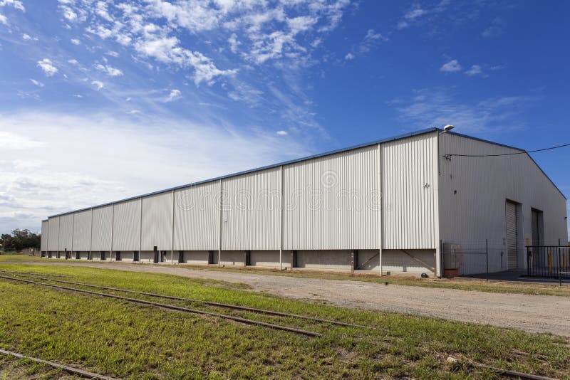 Industrial Warehouse Building Stock Photo - Image of background, garage ...