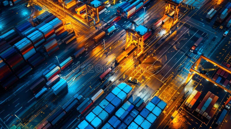 Industrial Warehouse Complex, Photo Highlighting Logistics Operations ...