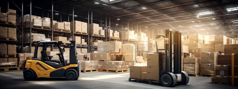 Industrial Warehouse. Distribution, Storage and Coordination of ...