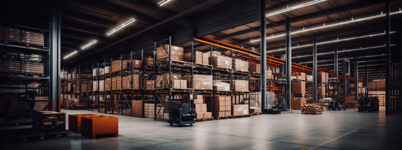Industrial Warehouse. Distribution, Storage and Coordination of ...