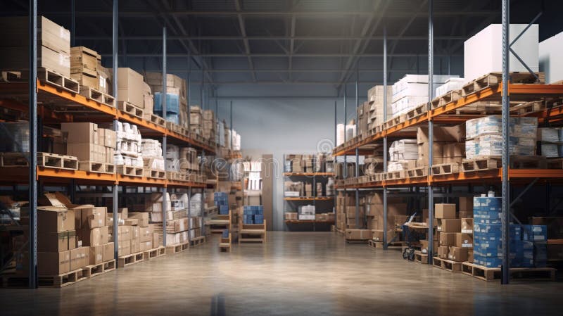 Industrial Warehouse. Distribution, Storage and Coordination of ...