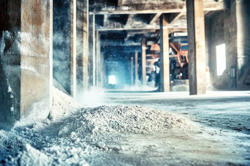 Sunlit Dusty Abandoned Factory Interior Stock Photos - Free & Royalty ...