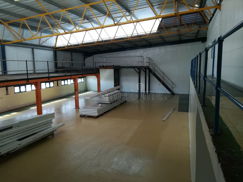 Industrial Warehouse with Racking and Stacking [2] Stock Image - Image ...