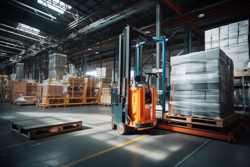 Industrial Warehouse Terminals Stock Photo - Image of merchandise ...