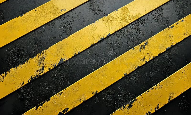 Industrial Warning Stripes on a Dark Surface Stock Video - Video of ...