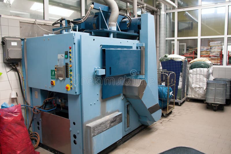 Industrial Washing Machines Stock Photo - Image of domestic, laundry ...