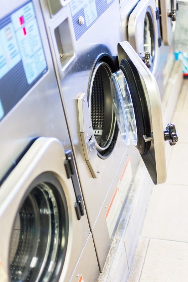 Laundromat stock photo. Image of washing, washer, machine - 88412708