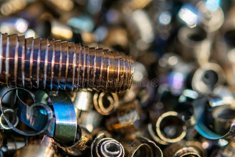 Shavings close-up. stock photo. Image of sharp, figured - 164488584