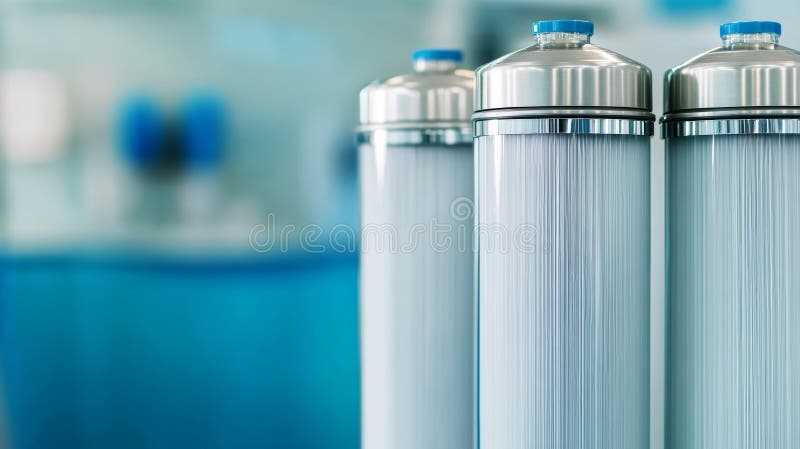 Industrial Water Filters Processing Liquid, Maintaining Purity Inside ...