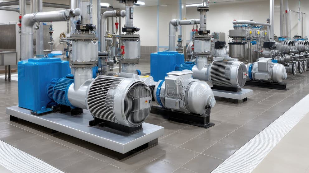 Industrial Water Pumps in a Food Processing Facility Showcase Advanced ...