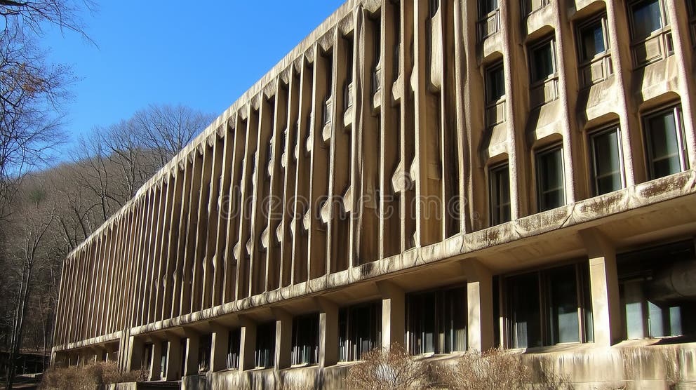 Industrial Web Layout. Heavy Blocky Website Design. Stock Illustration ...