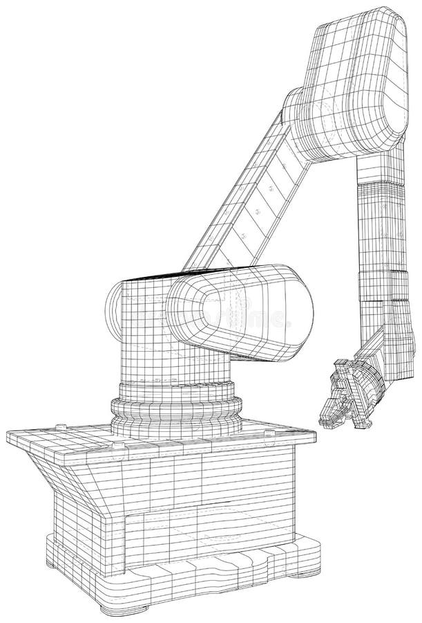 Hand Robot Technical Drawing Stock Illustrations – 470 Hand Robot ...