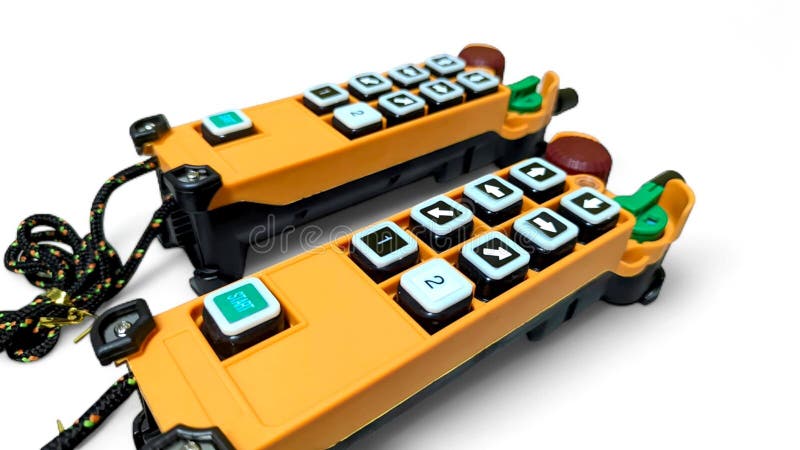 Industrial Wireless Remote Control for Heavy Equipment Stock Photo ...