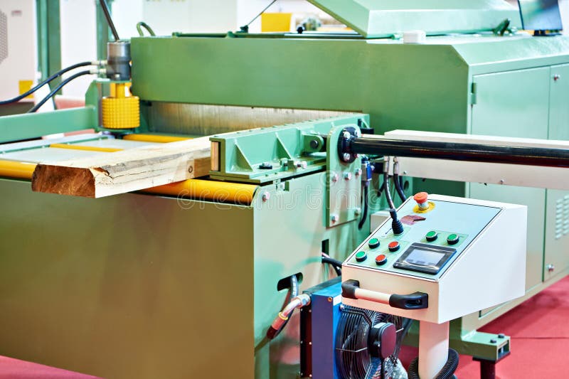 Industrial Wood Processing Machinery Stock Photo - Image of carpentry ...