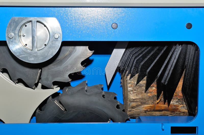 Industrial Woodworking Machine with Circular Saw Disk Stock Image ...