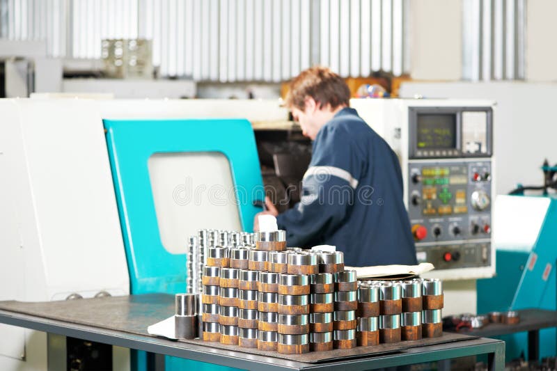 Industrial Worker Machine Operator Stock Image - Image of repairman ...