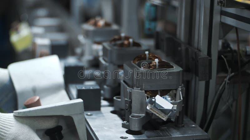 Assembly of an Electrical Panel at a Factory, Electrician at Work Stock ...