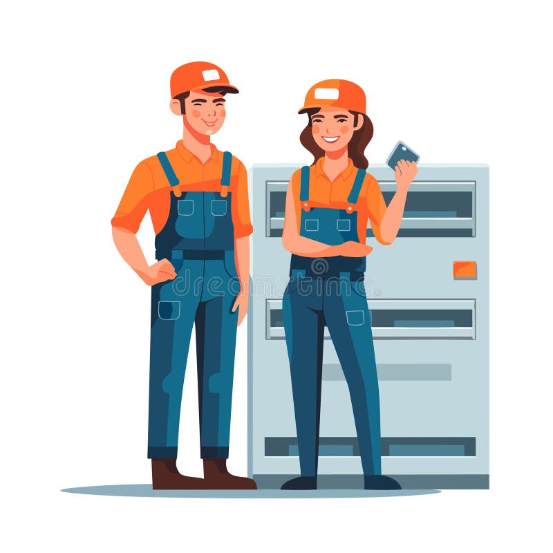 Industrial Workers Occupation Character Flat Illustration People Stock ...