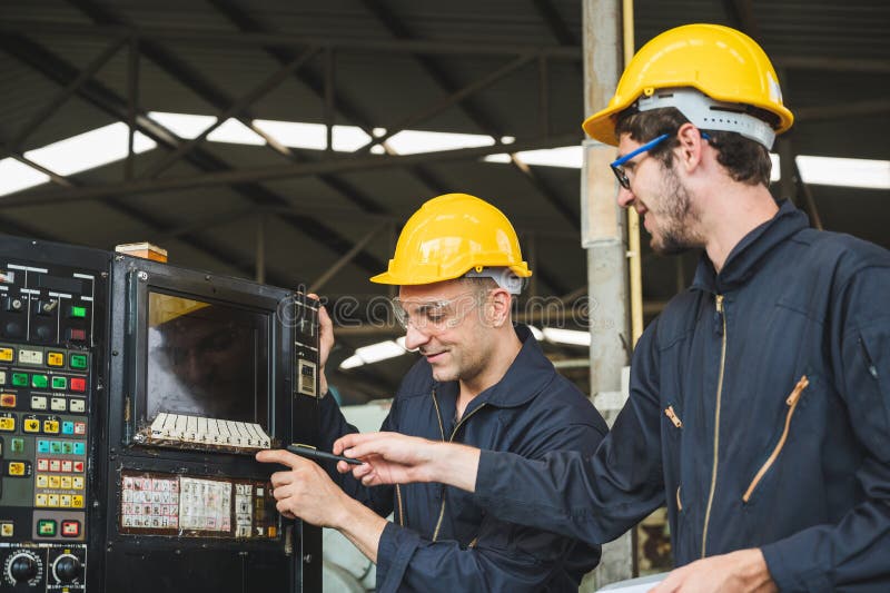 Industrial Workers are Working on Projects in Large Industrial Plants ...