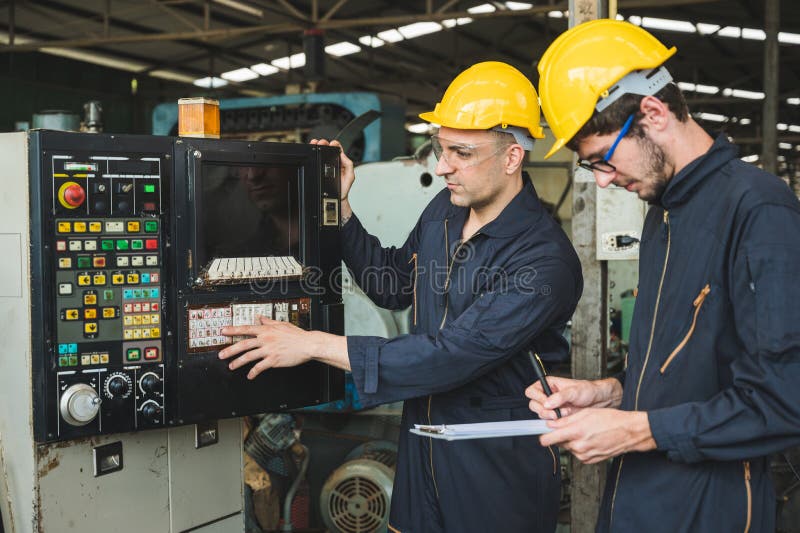 Industrial Workers are Working on Projects in Large Industrial Plants ...