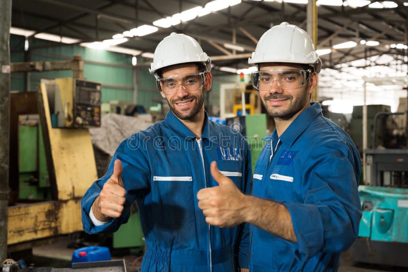 Industrial Workers are Working on Projects in Large Industrial Plants ...