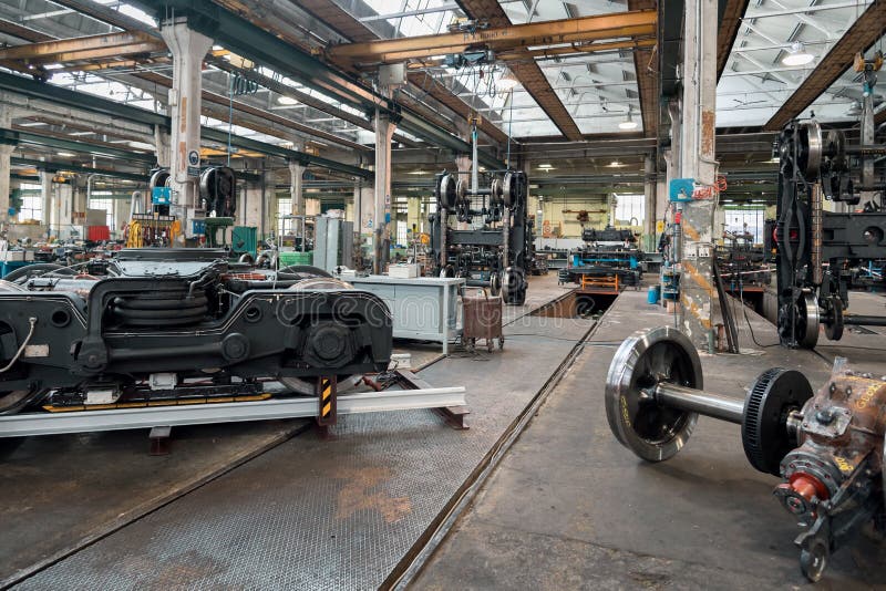 Industrial workshop stock photo. Image of engine, conveyor - 28221866