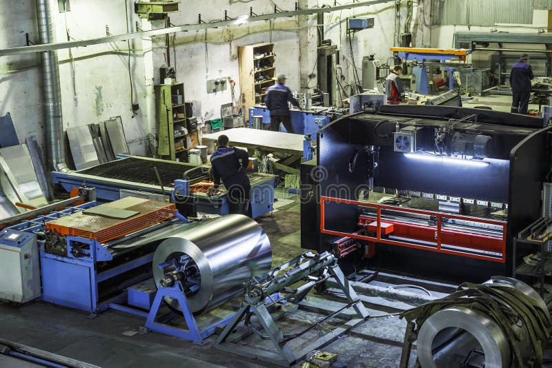 Industrial Workshop or Hangar on Production of Ventilation Systems ...