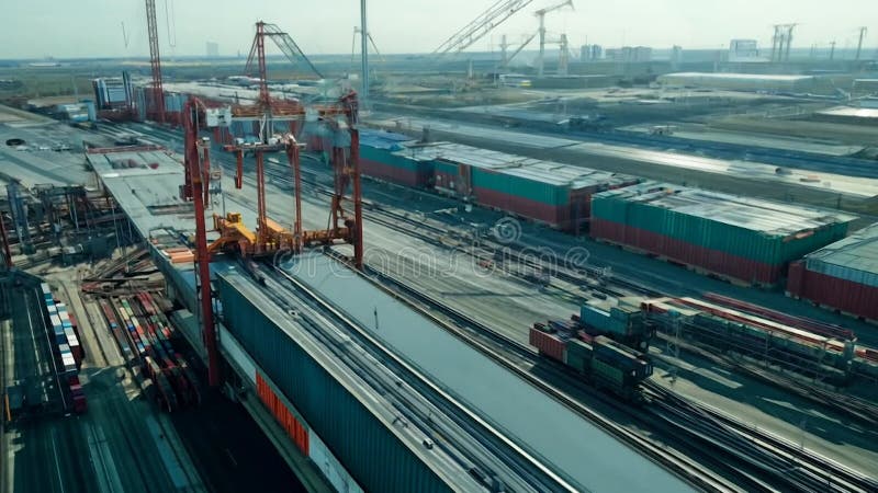 Industrial Zone with Factories and Machines. Depicts Technological ...