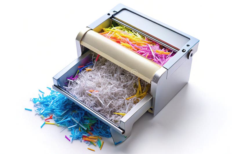 IndustrialGrade Paper Shredder a TopDown View of Modern Waste Disposal ...