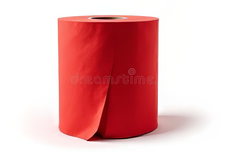 IndustrialGrade Red Cleaning Fabric Roll Absorbent Durable and ...