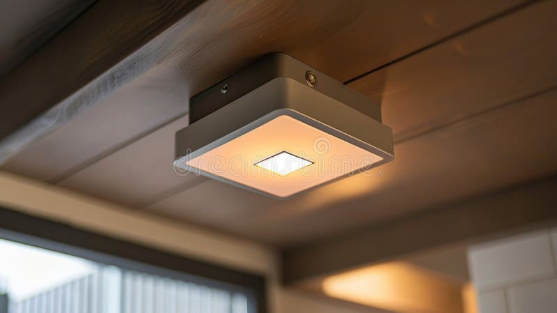 An Industrialstyle Motion Sensor Light with a Metal Body and a Large ...