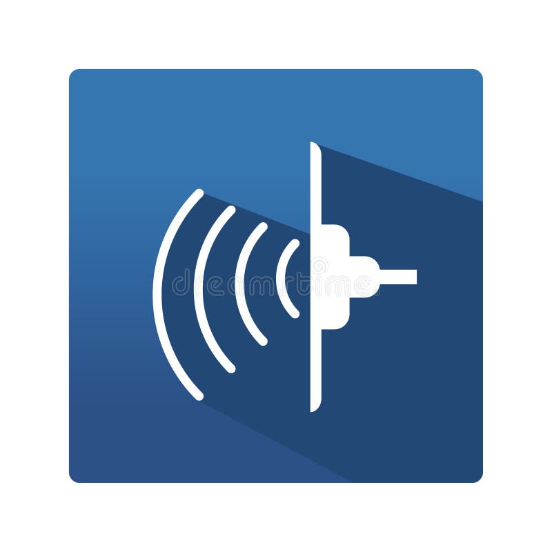 Industrieel Ultrasoon Pictogram Vector Illustratie - Illustration of ...