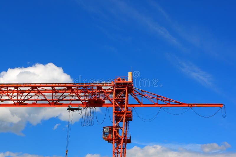 Industriekran stockfoto. Bild von motor, laden, teil - 27306144