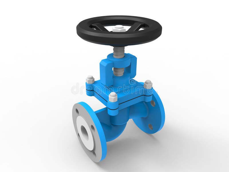Industrielles Ventil stock abbildung. Illustration von abbildung - 77678819