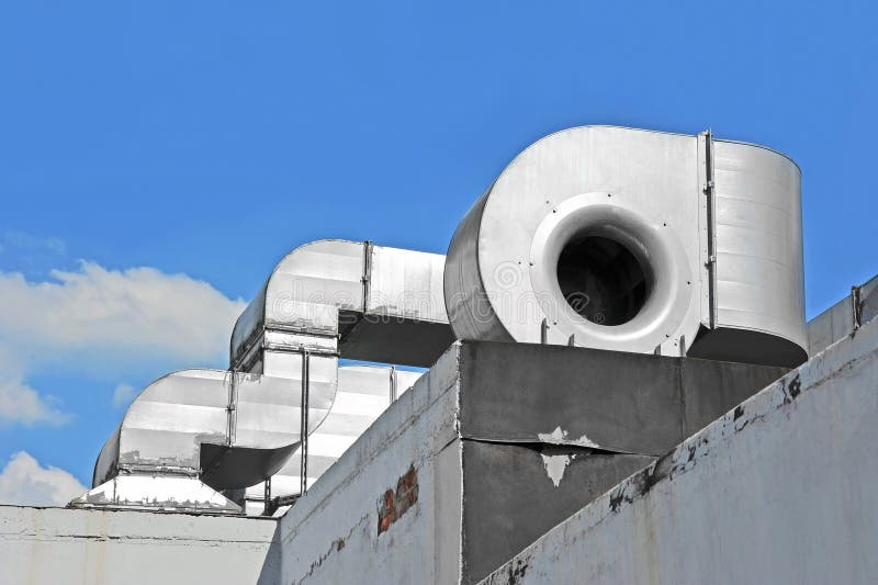 Industrielles Ventilationssystem Stockbild - Bild von ...
