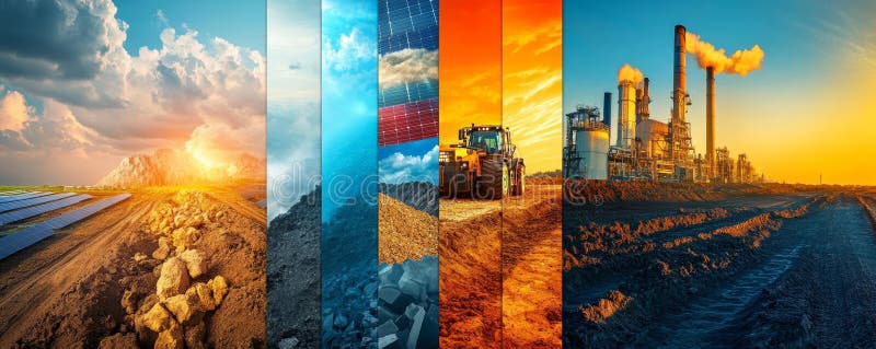 Industries of the Future a Photo Collage of Modern and Sustainable ...