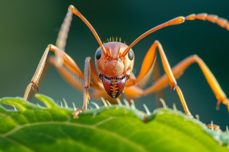 Industrious Ant Forest Insect Macro. Generate Ai Stock Image - Image of ...