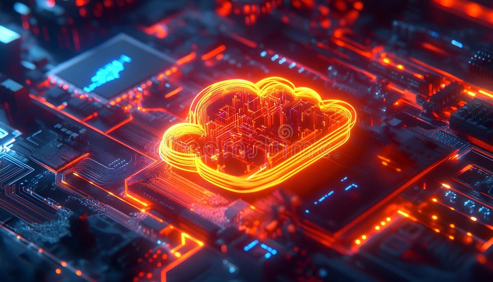 Industry 4. 0, Automation and Cloud Computing Concepts Stock Photo ...