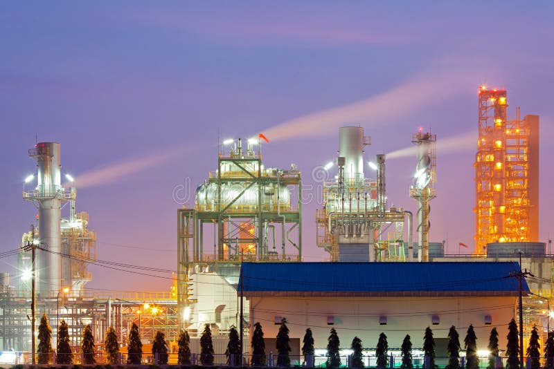Industry Boiler in Oil Refinery Plant Stock Image - Image of built ...