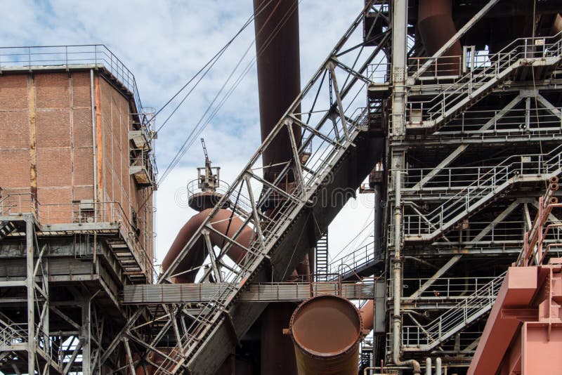 Industry, Building, Structure, Iron Stock Photo - Image of scaffolding ...