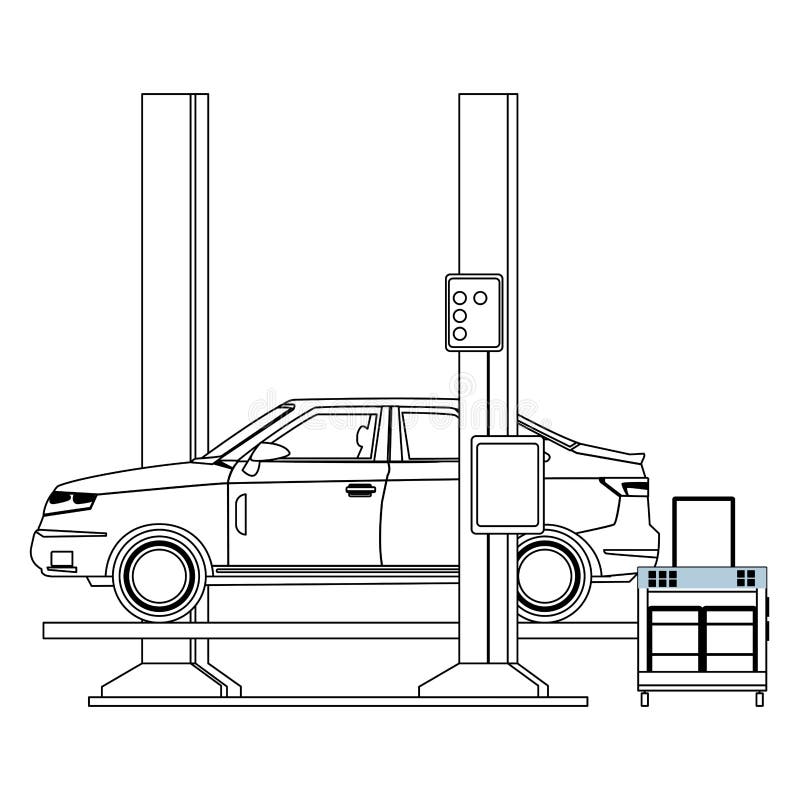 Industry Car Manufacturing Cartoon Stock Vector - Illustration of ...