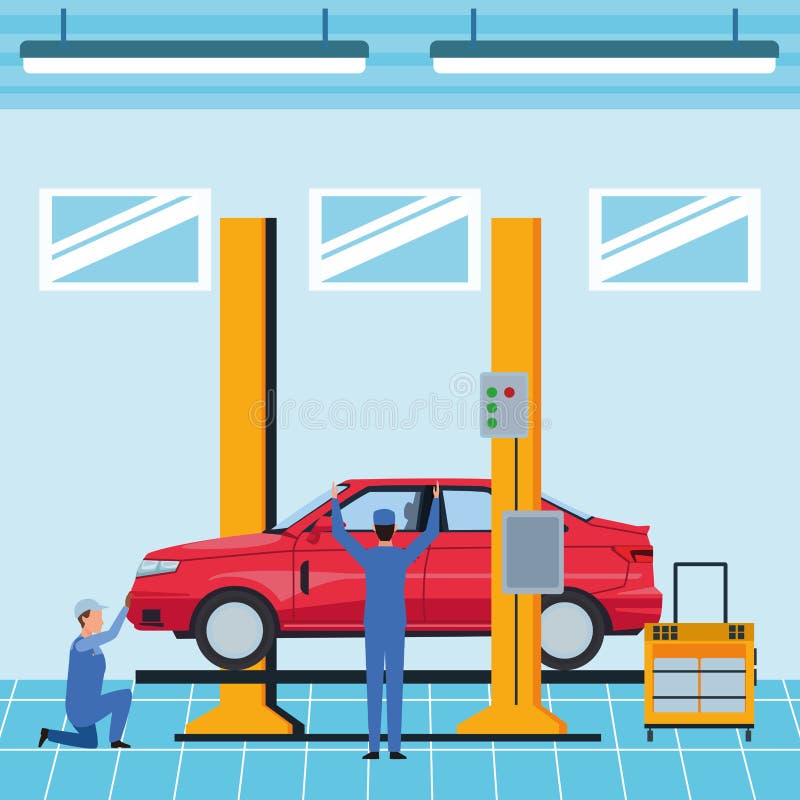 Industry Car Manufacturing Cartoon Stock Vector - Illustration of metal ...