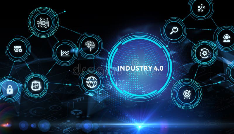 Industry 4.0 Cloud Computing, Physical Systems, IOT, Cognitive Computing Industry Stock ...