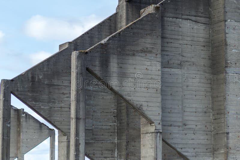 Industry Concrete Bridge Foundation Stock Photo - Image of structure ...