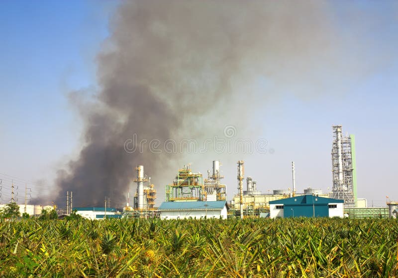 Industry conflagration stock image. Image of building - 79555955