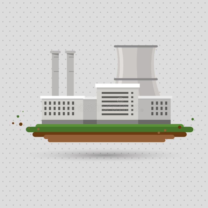 Industry Design. Factory Icon. Flat Illustration Stock Vector ...