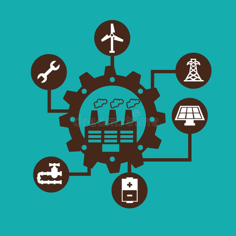 Industry design stock vector. Illustration of factory - 45583447