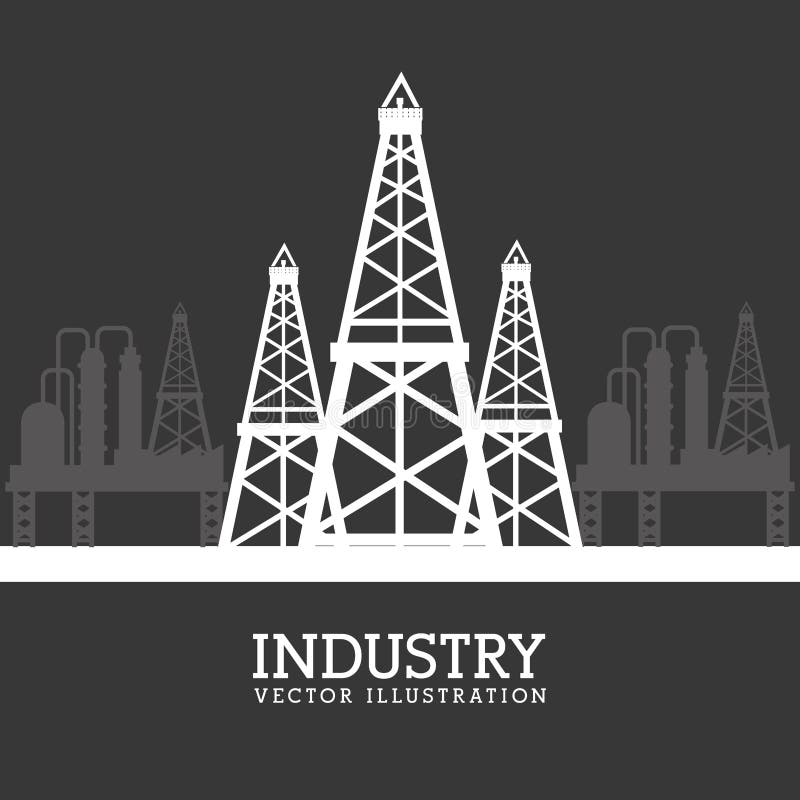 Industry Design Over Gray Background Vector Illustration Stock Vector ...